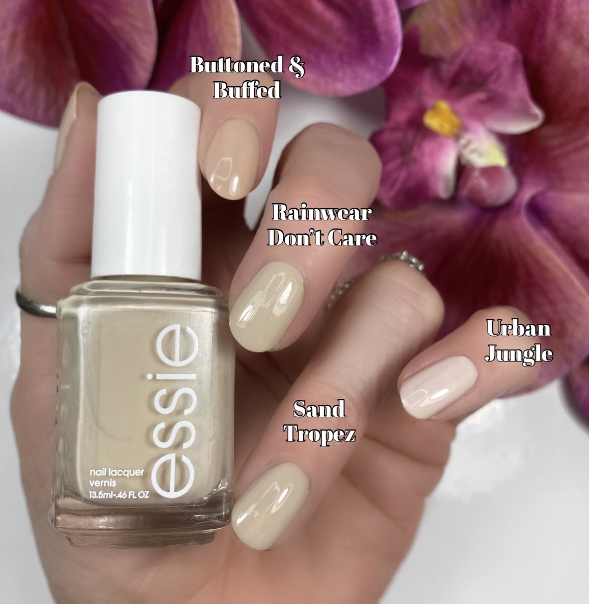 Essie Spring 2020 Collection Comparison Swatches - Livwithbiv